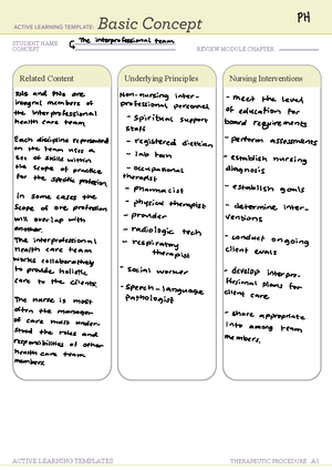 Basic Concept form (2) - study material - STUDENT NAME CONCEPT REVIEW ...