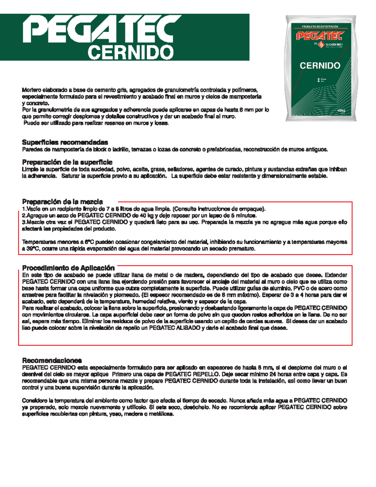 Pegatec- Cernido - para apoyo - Ambiente y diseño - Studocu