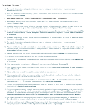 Business Analytics Chapter 7 Revision Guide - Chapter 7 - The Linear Regression Model Understand ...