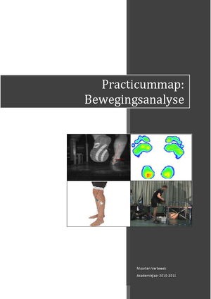 Voorbeeldvragen bewegingsanalyse opgelost - Studocu