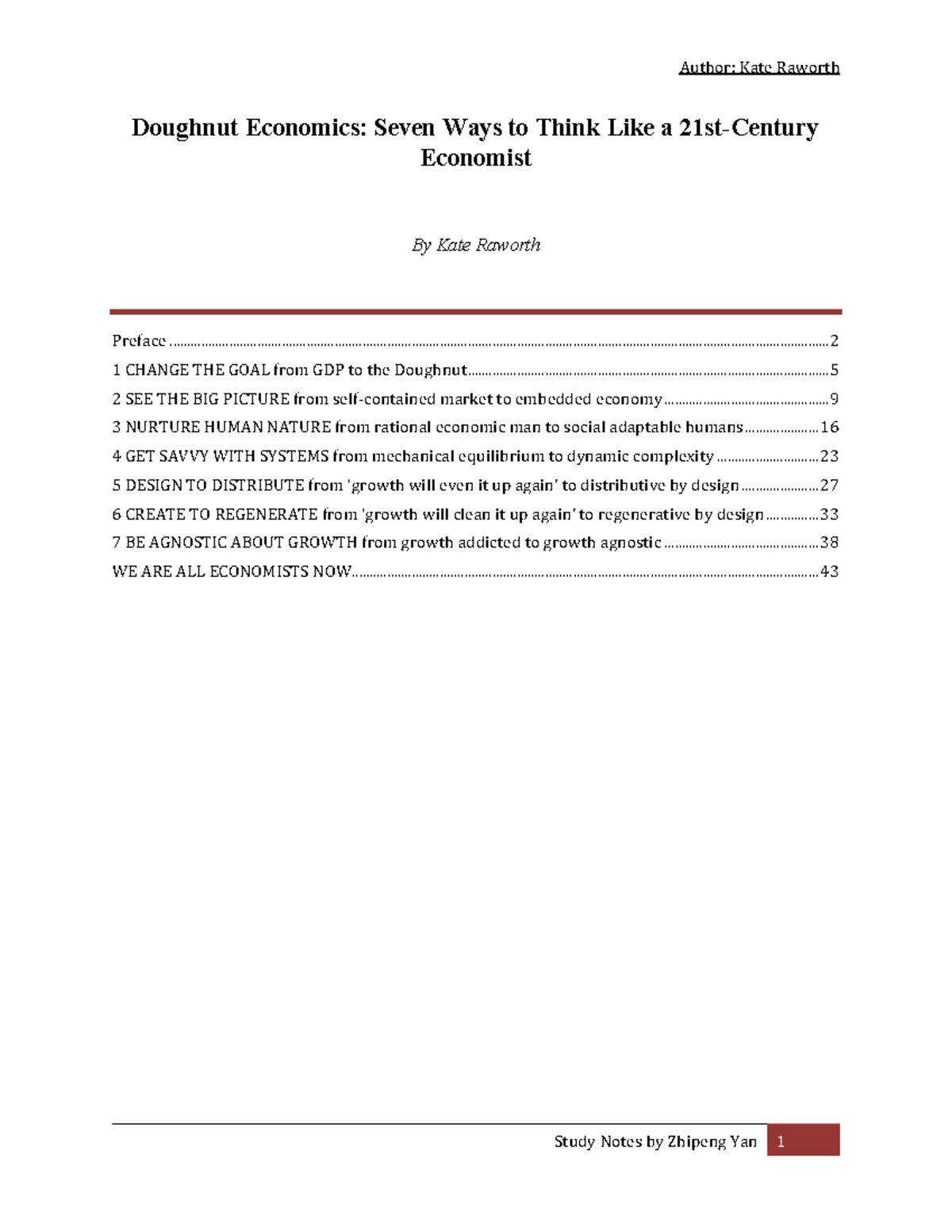Doughnut Economics Kate Raworth - Doughnut Economics: Seven Ways to ...