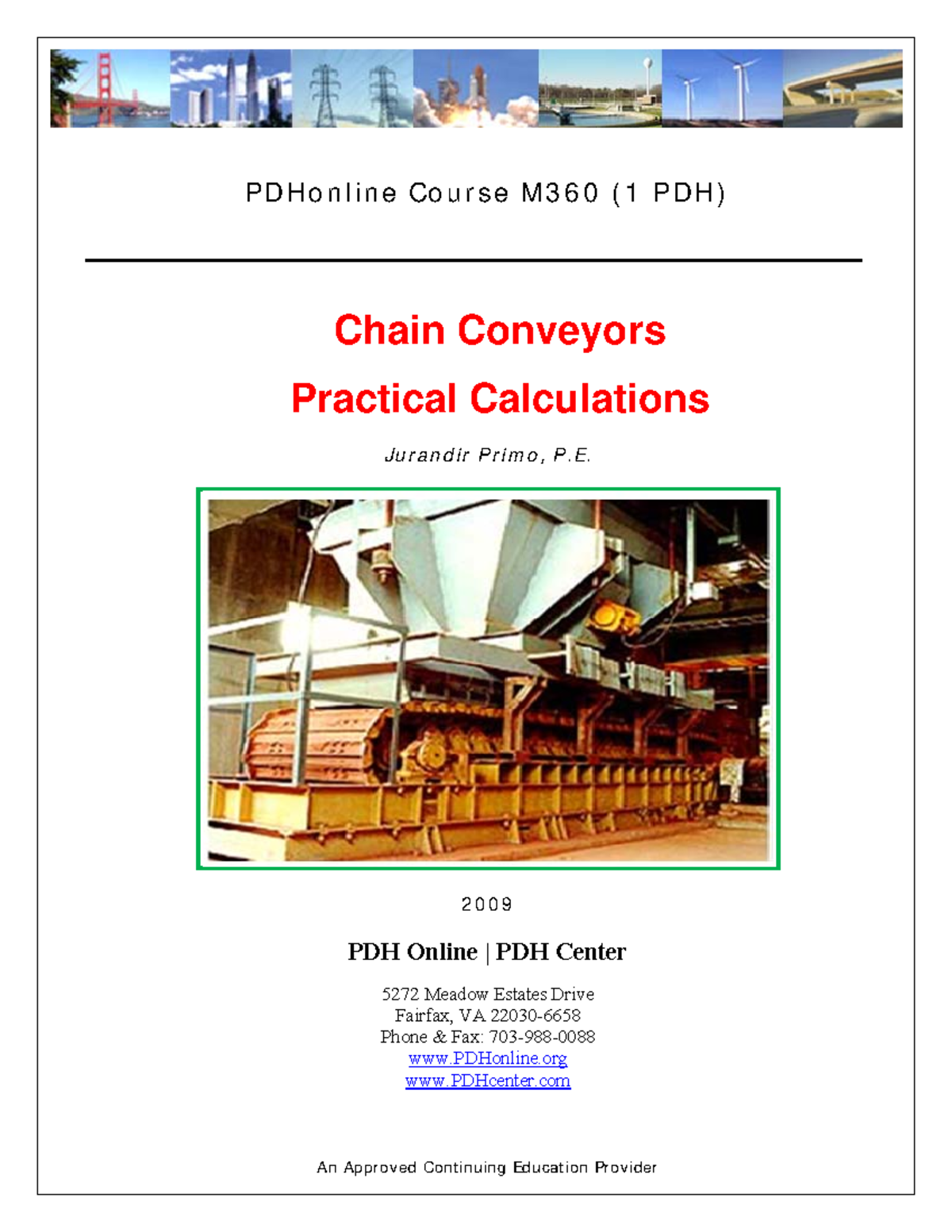 Chain conveyors practical calculations - An Approved Cont inuing Educat ...