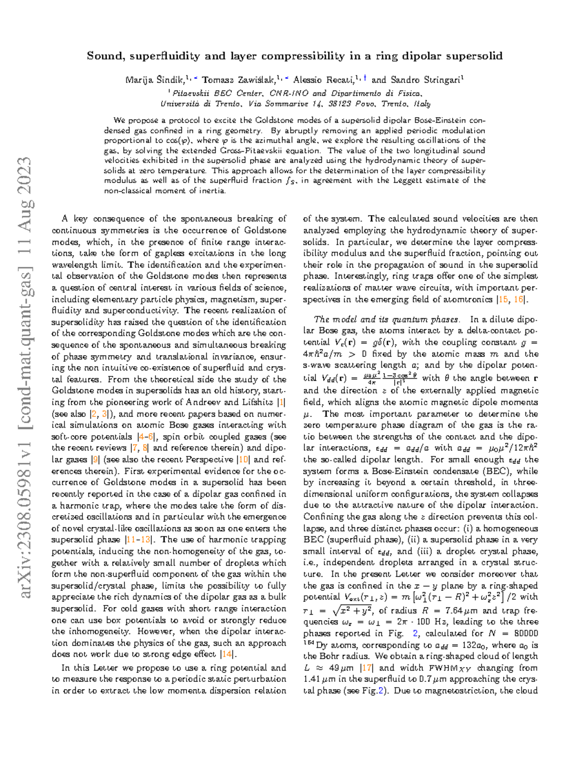 2308 - computer science project - Sound, superfluidity and layer ...