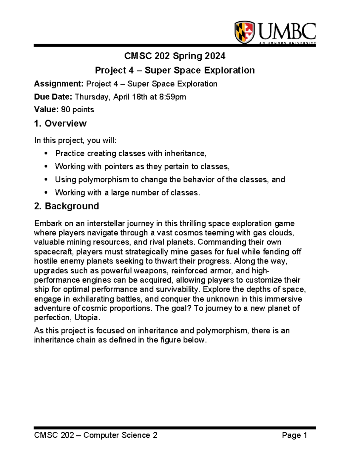 Cmsc 202 Project 4 Space Exploration Cmsc 202 Spring 2024 Project 4 Super Space