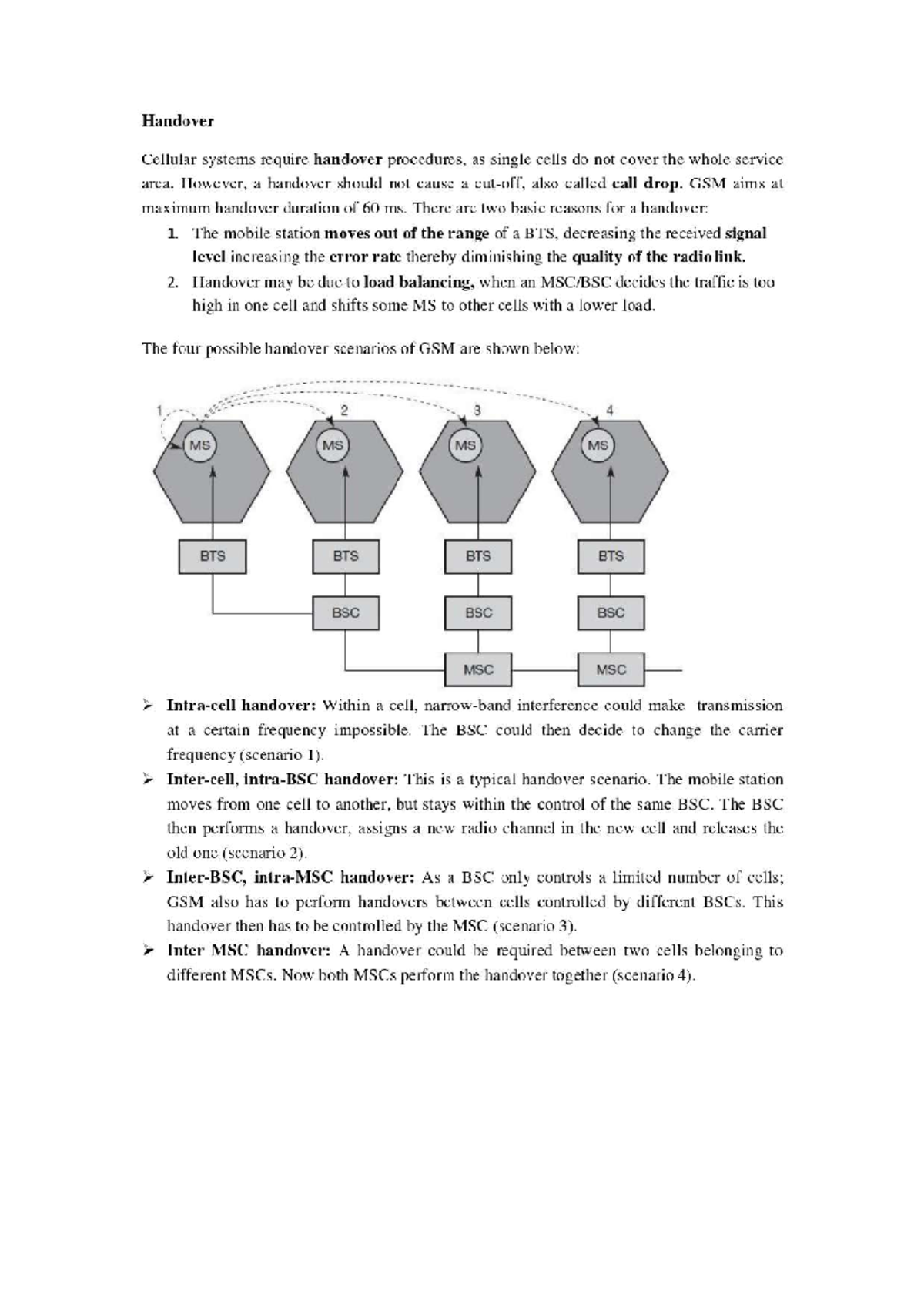 Handover - Computer science and engineering - StuDocu