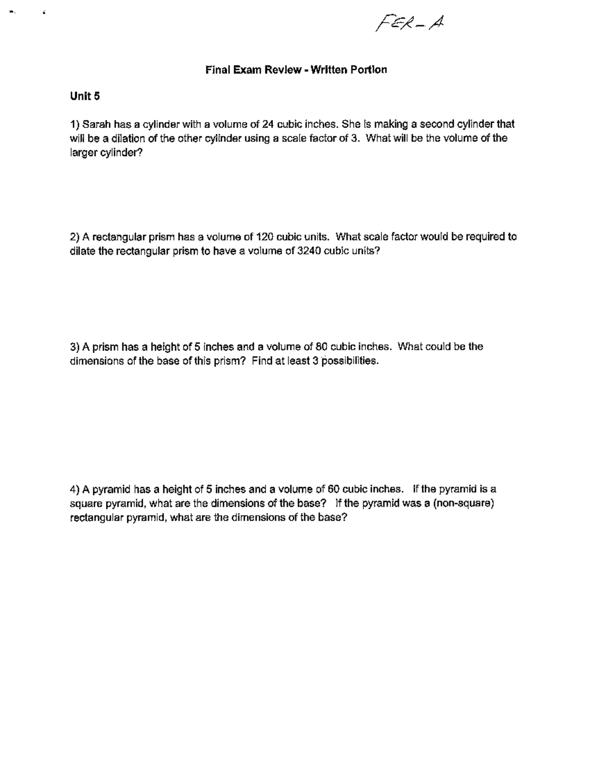 Geom-Final-Exam-Review A - Studocu