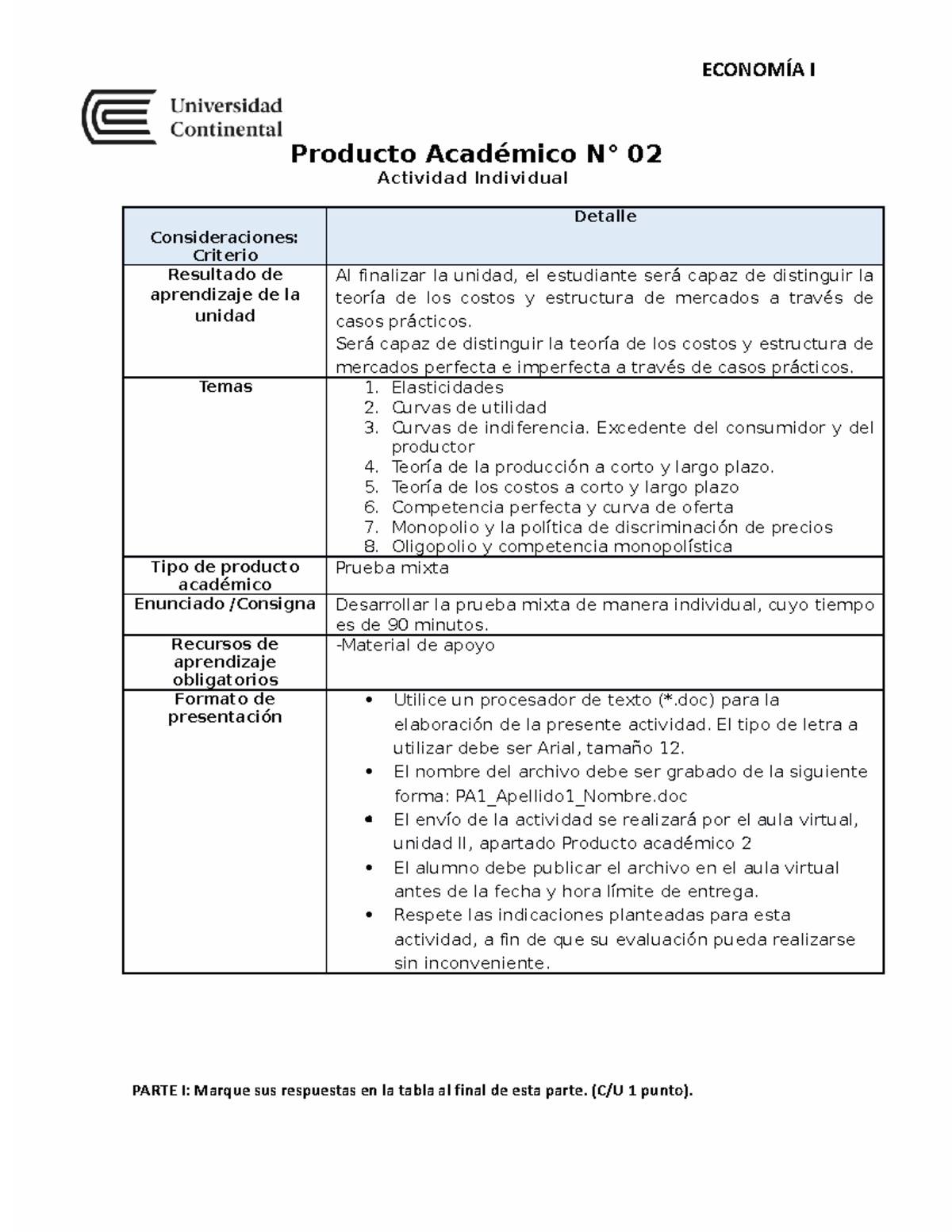 Producto Académico N° 2 (Entregable) - Producto Académico N° 02 Actividad Individual - Studocu