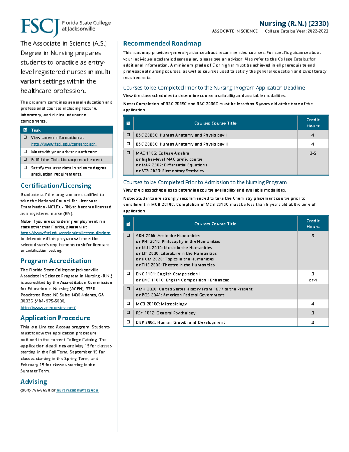 2022-2023 AS Nursing - CHD2220 - TCC - Studocu