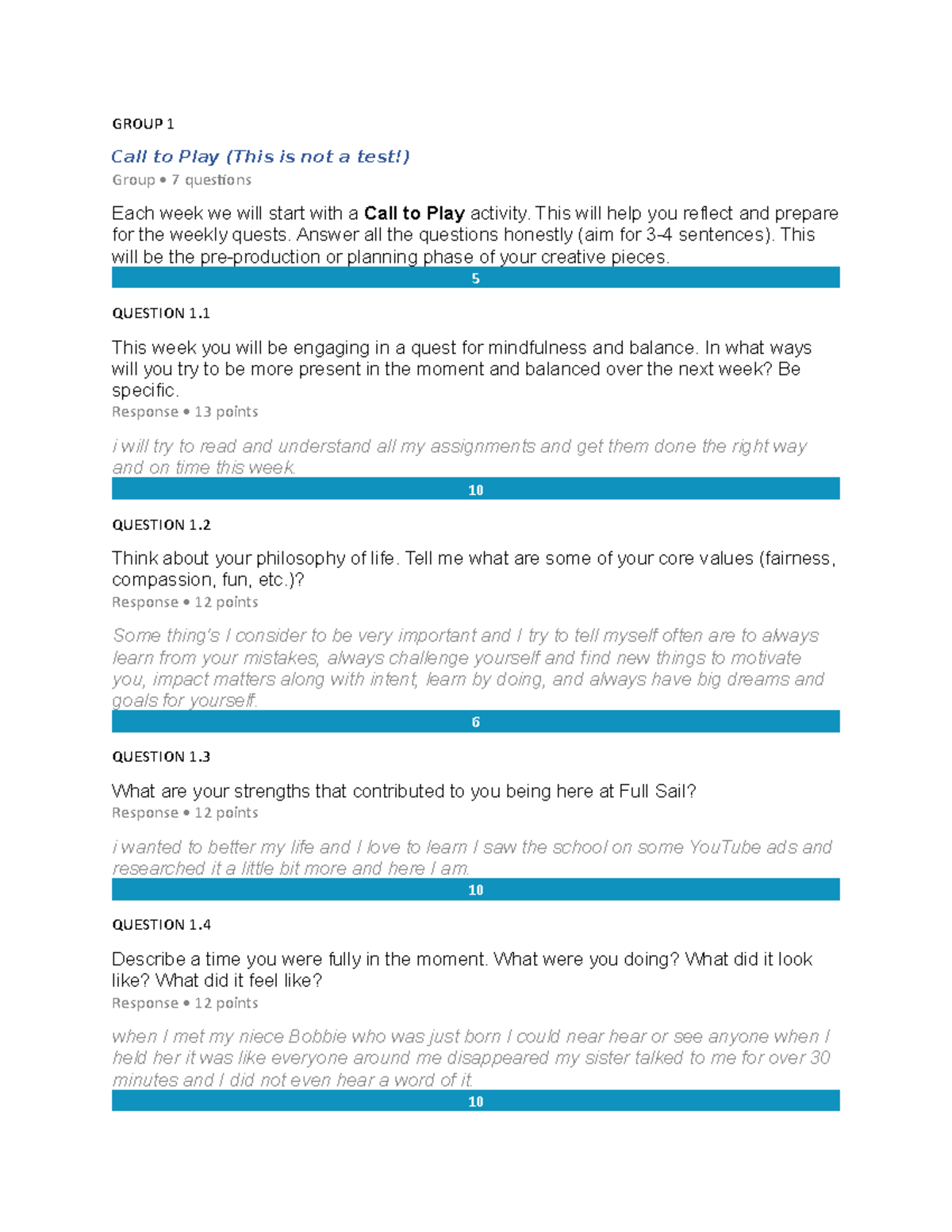 4.2 call to play assignment - DEP1013 - Studocu