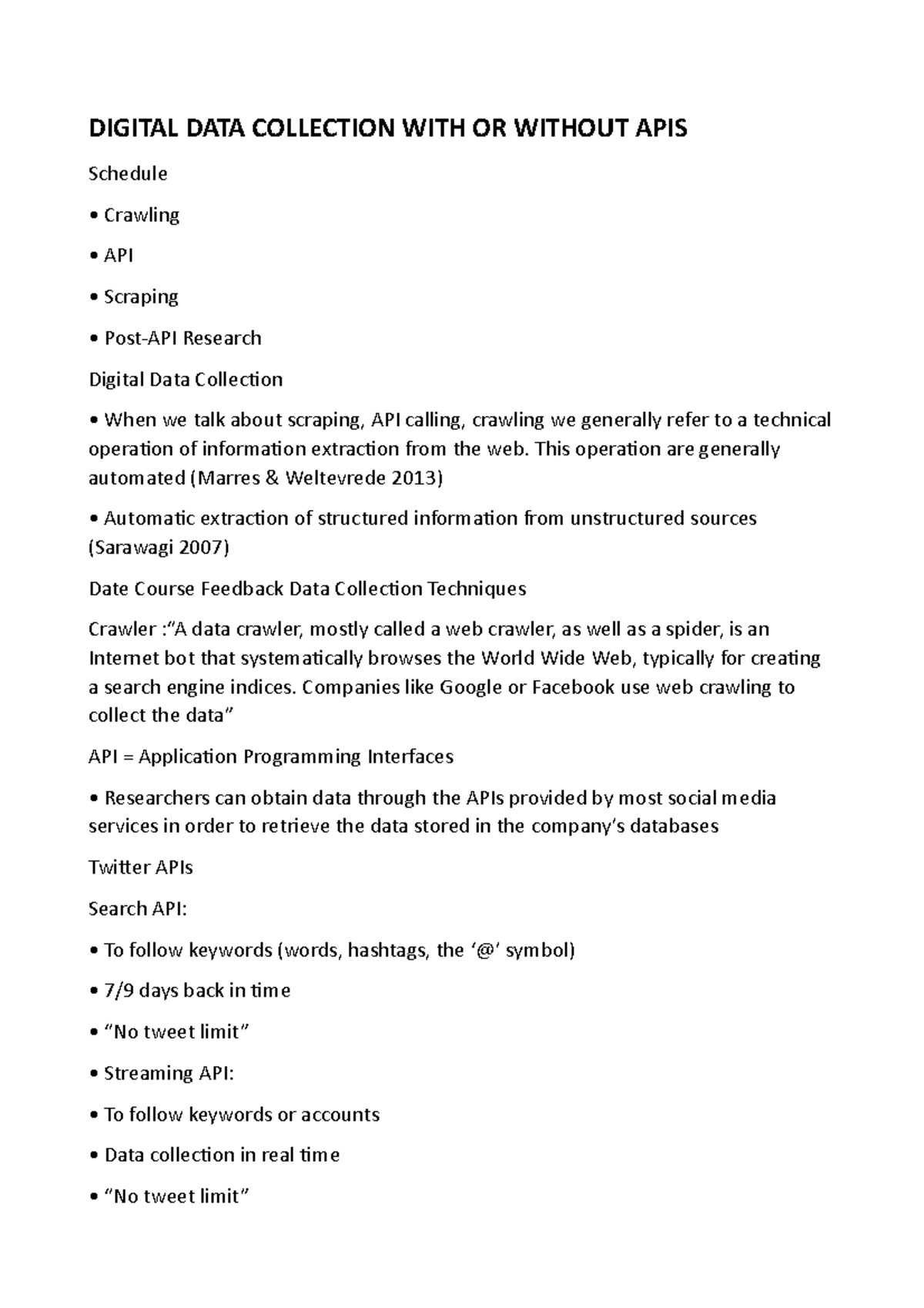 Digital DATA Collection WITH OR Without APIS - DIGITAL DATA COLLECTION ...
