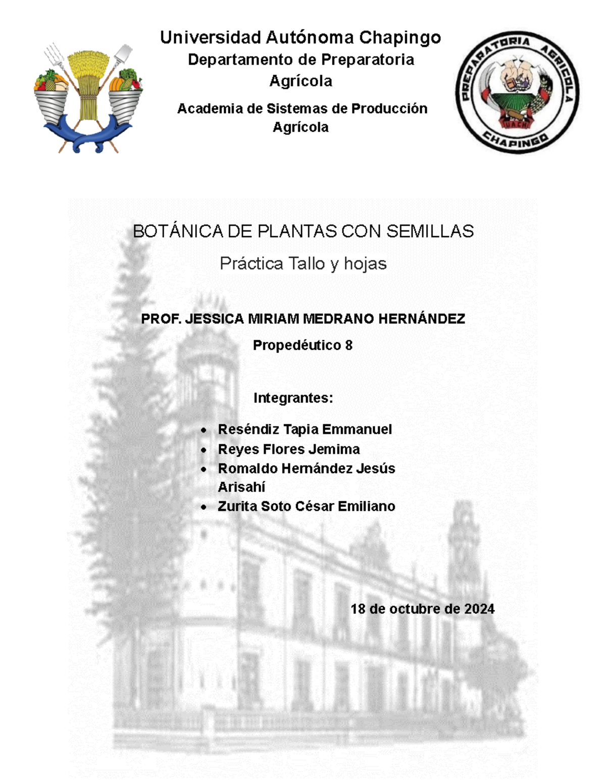 Práctica 5 Tallo y hojas - BOTÁNICA DE PLANTAS CON SEMILLAS Práctica ...