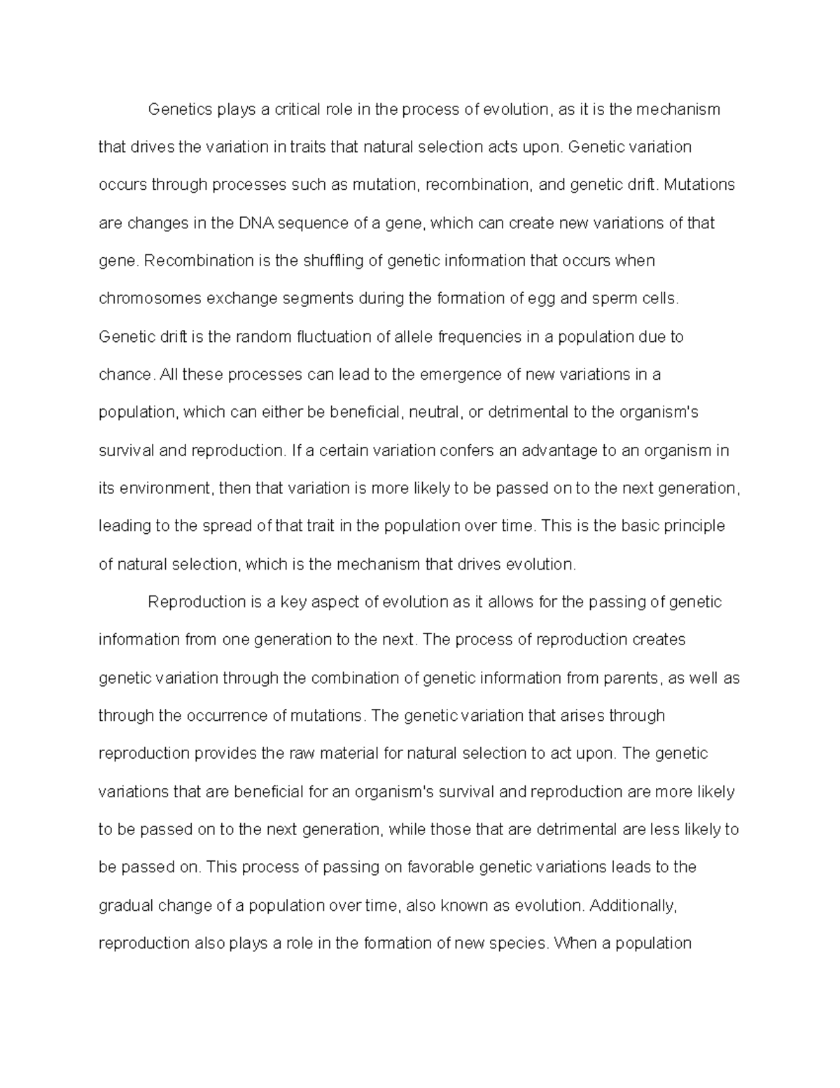 Batch 3 - Discusses beginnings of genetic development and socio-ecology ...