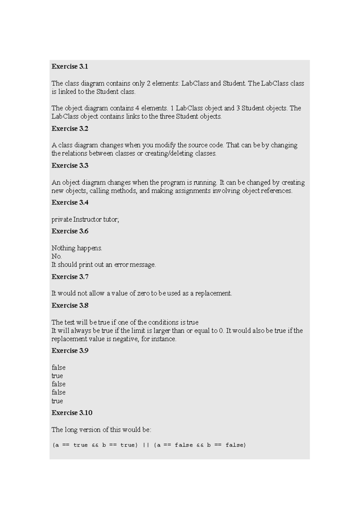 Solucion ejercicios libro BlueJ Ch03 - Exercise 3. The class diagram ...