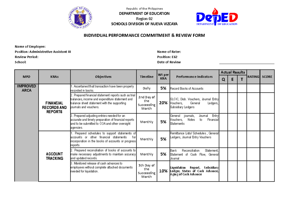 Admin-assistant-iii-ipcrf compress - Republic of the Philippines ...