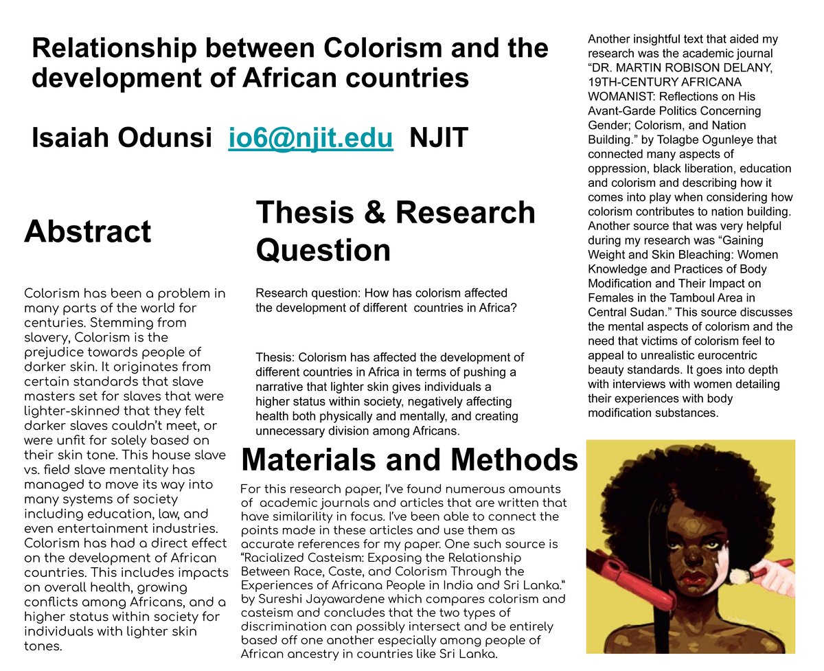 Research Poster - Relationship between Colorism and the development of ...