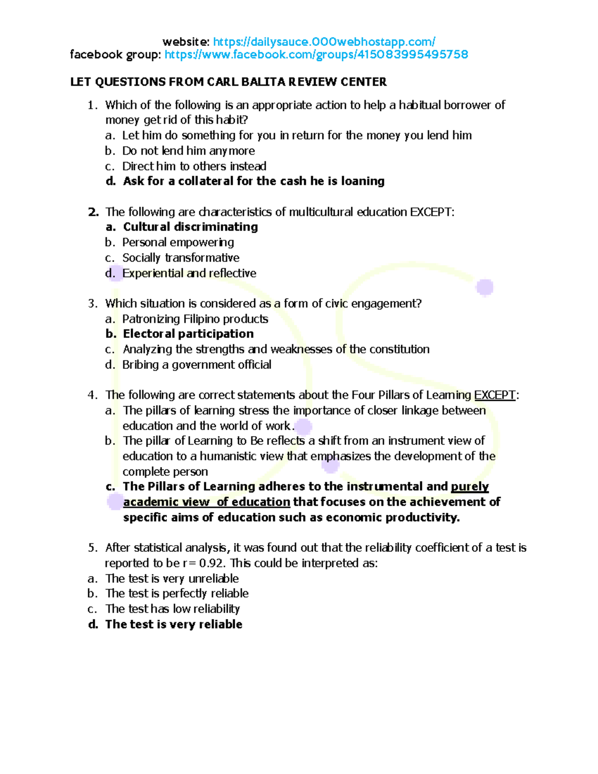 PROF-ED-CBRC - Lecture Note - Prof Ed - facebook group: facebook/groups ...