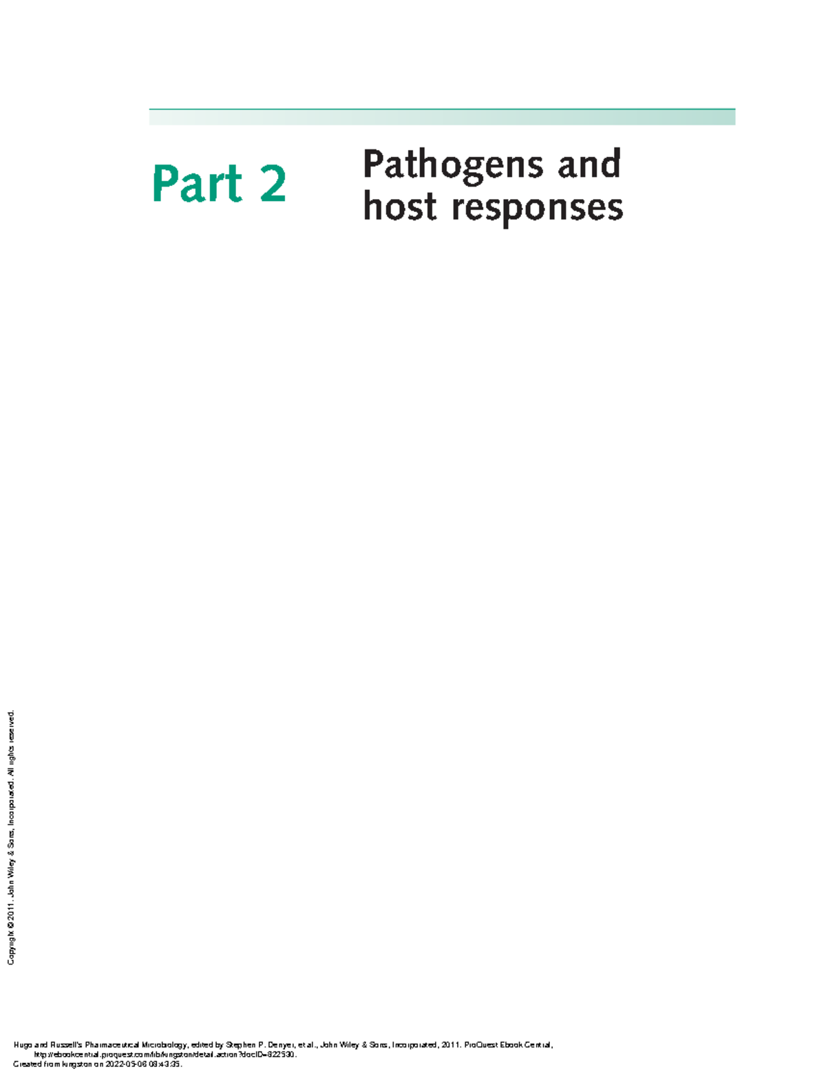 Hugo and Russell%27s Pharmaceutical Microbiology - (Part 2 Pathogens ...