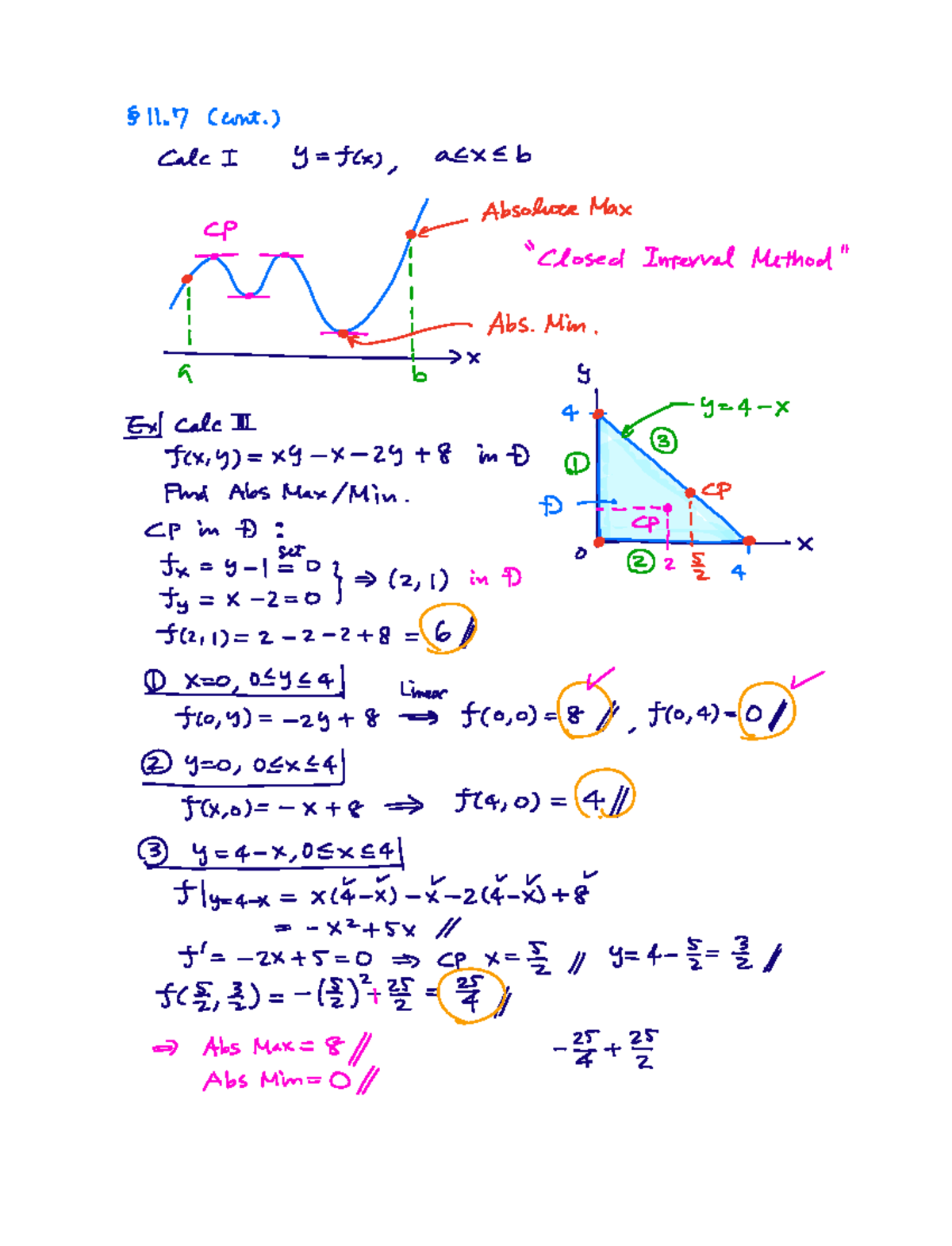 James Stewart - Essential Calculus Chapter 11.7 NOTES - 11 cont I Cal I ...
