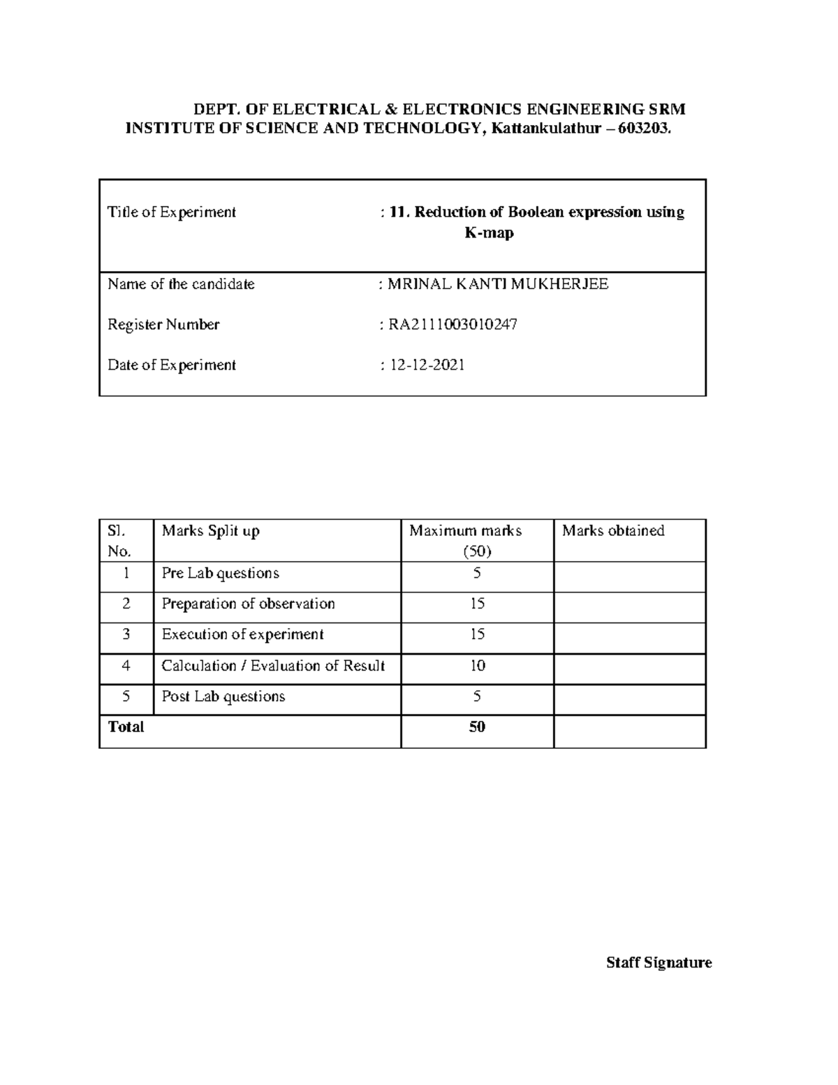 11 Reduction Of Boolean Expression Using K Map Dept Of Electrical