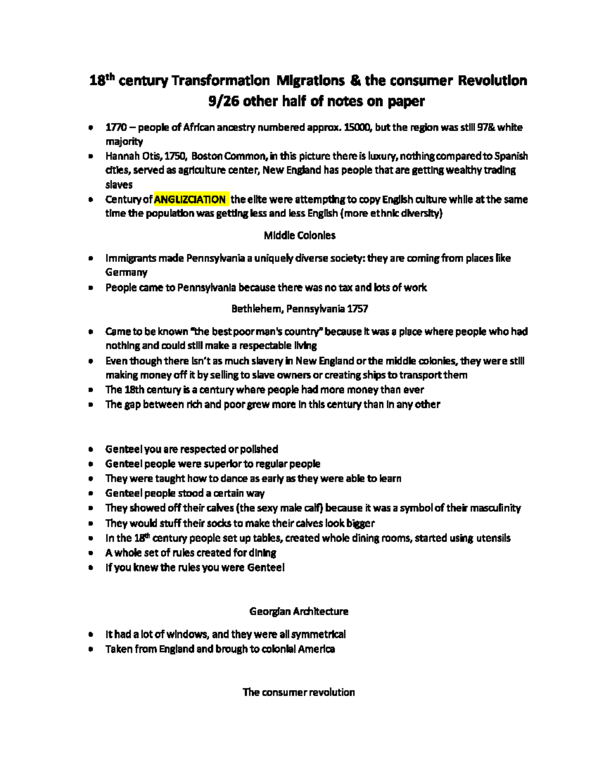 History notes 1 - HIST-1218 - Studocu