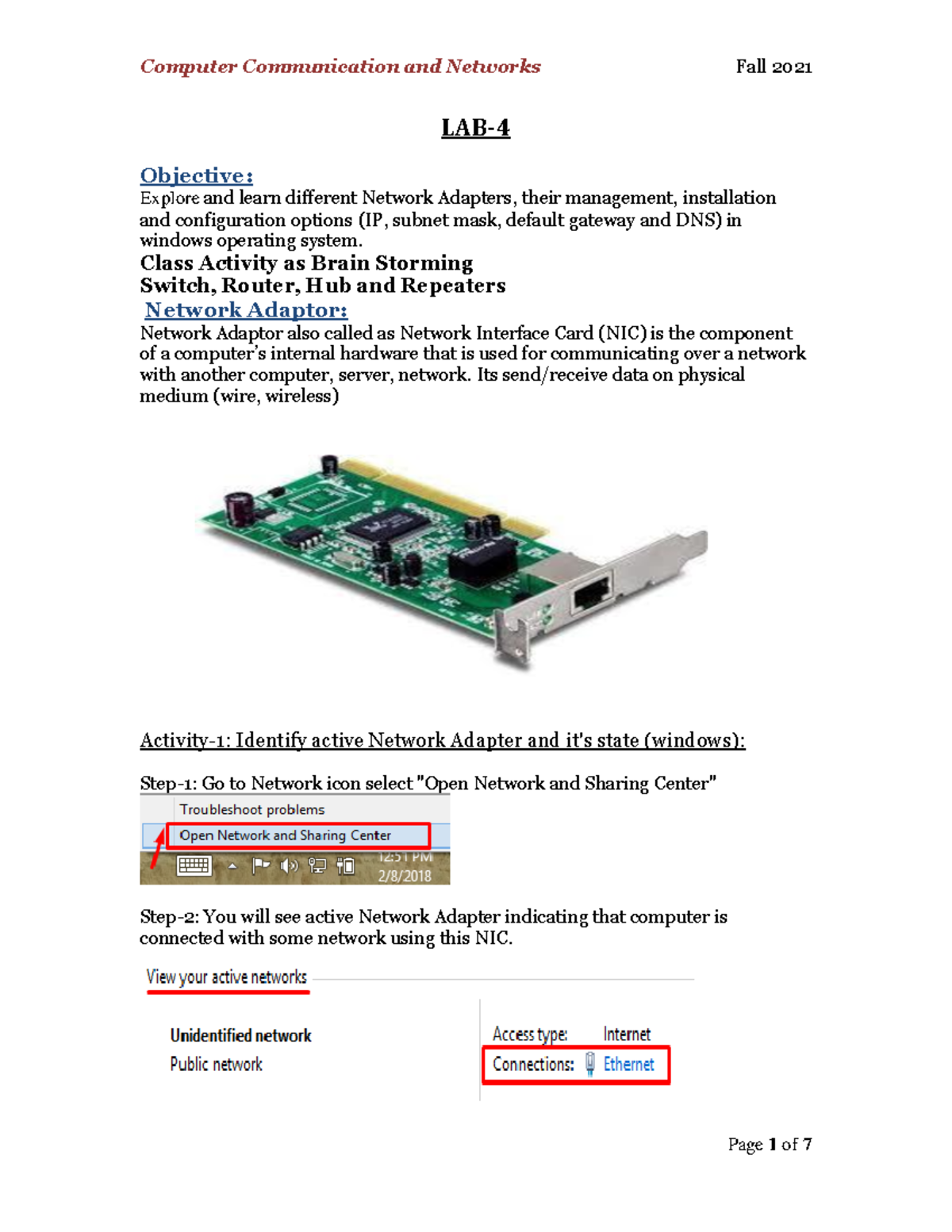 Experiment 4 - Nice one to study - LAB- Objective: Explore and learn ...