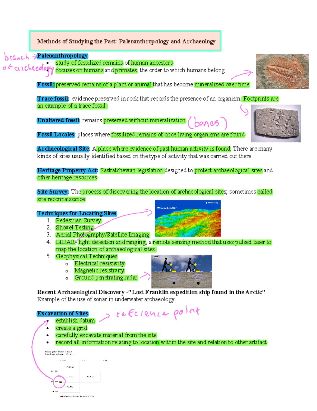 Lecture 3, September 10 - Methods of Studying the Past ...