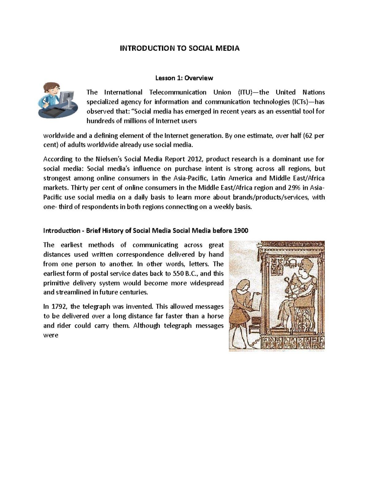 IT01 Chapter 8 - INTRODUCTION TO SOCIAL MEDIA - INTRODUCTION TO SOCIAL ...