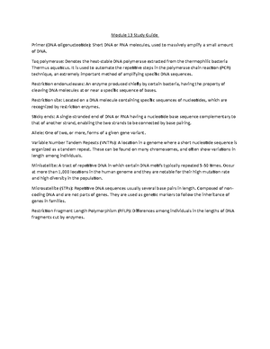 Module 7 Study Guide - Terminology Module 7 Study Guide Synonymous: A ...