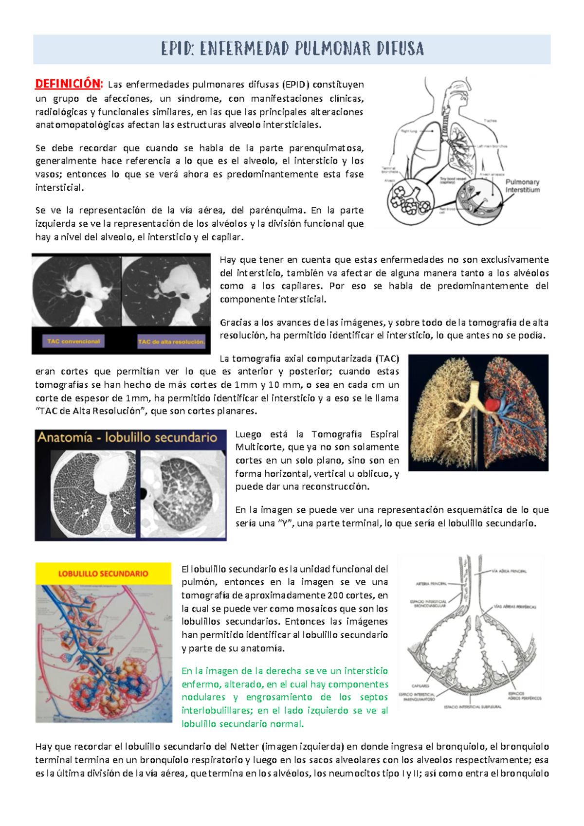 5. EPID. Enfermedad Pulmonar Difusa - EPID: ENFERMEDAD PULMONAR DIFUSA ...