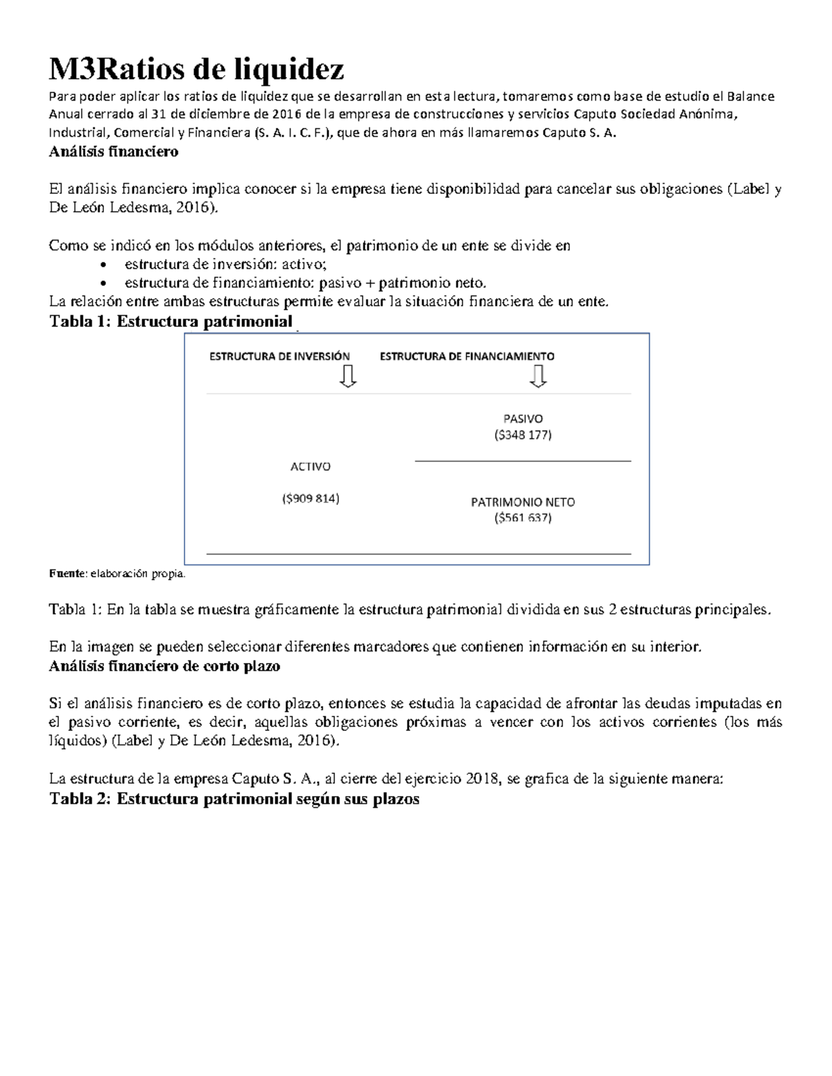 Resumen Contabilidad M3 Y M4 BY M - M3Ratios de liquidez Para poder aplicar los ratios de ...