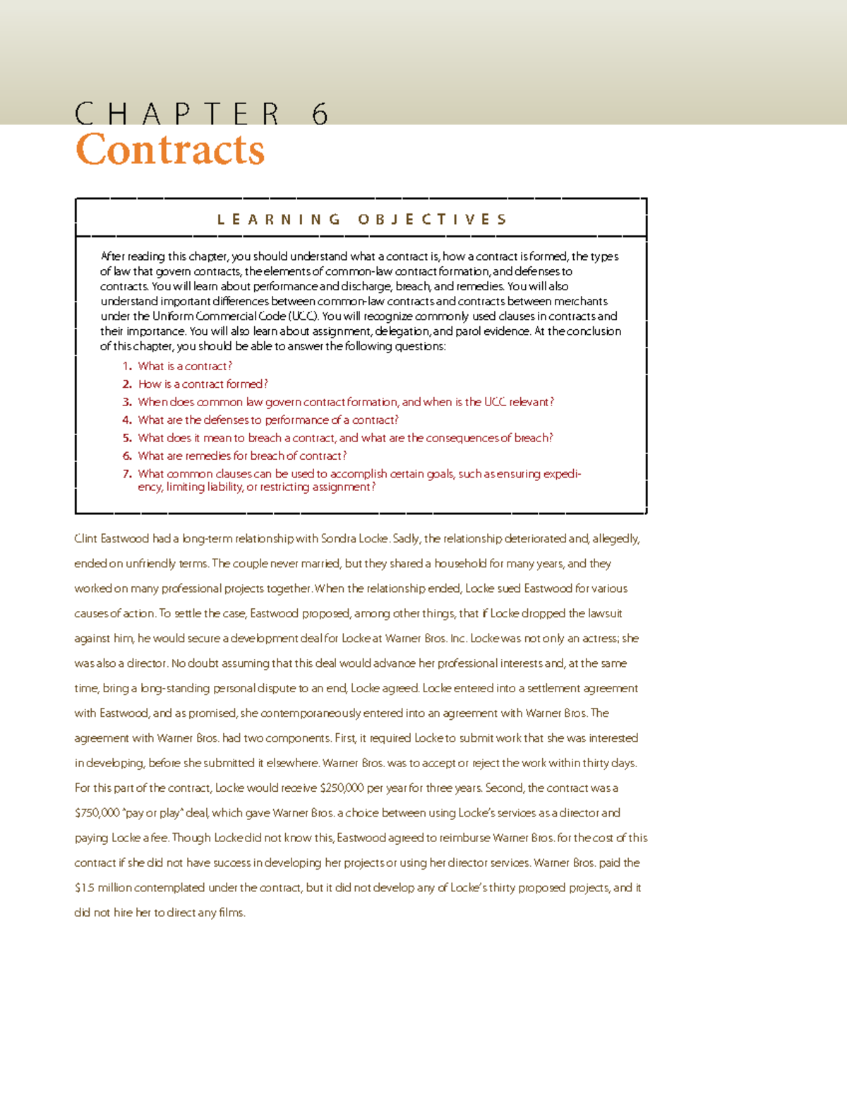 Module 3 Commercial Transactions and the UCC (Chapter 6 - CHAPTER 6 Contracts LEARNING ...
