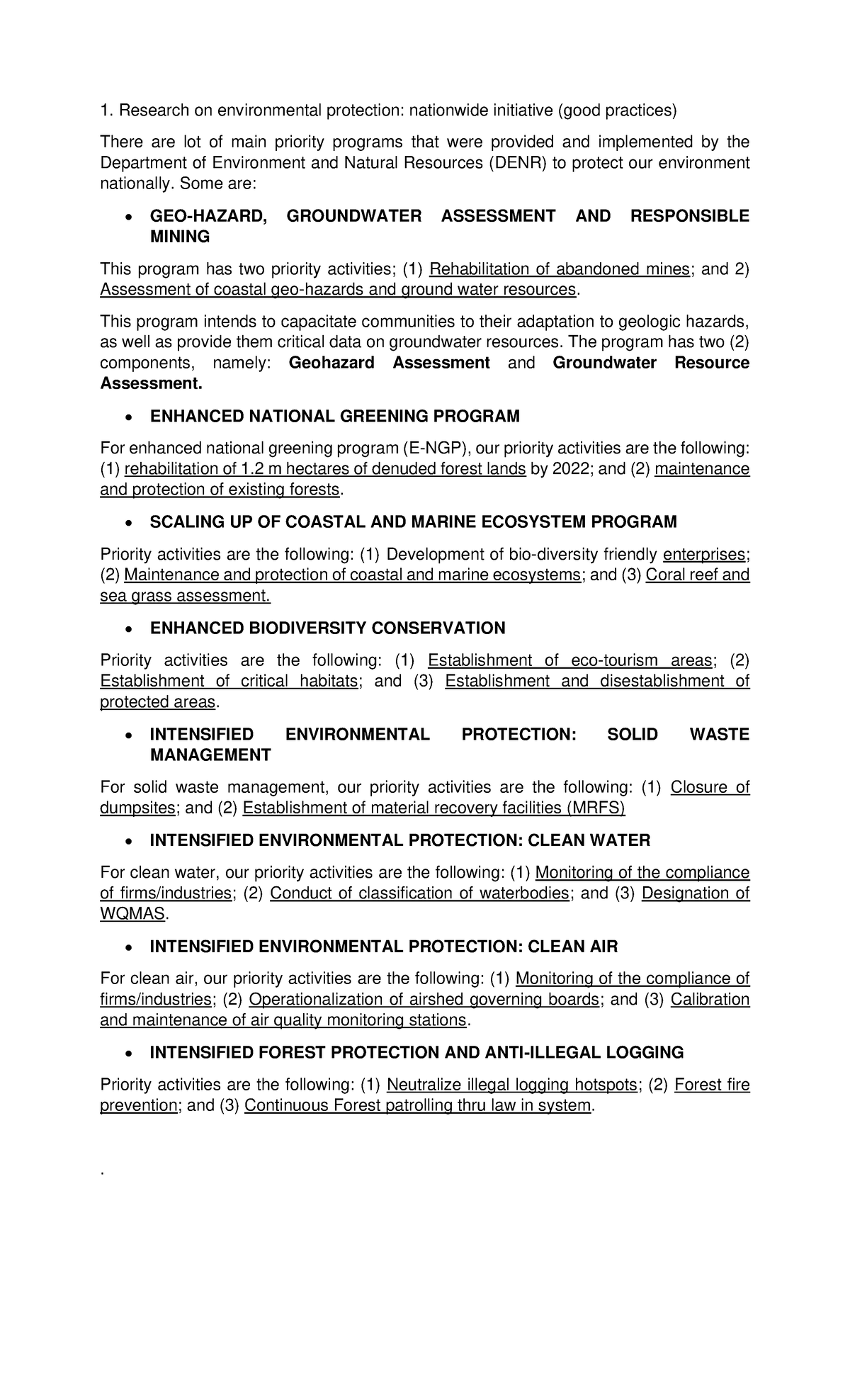 Environmental Awareness Infographic Assignment (NSTP) - Research on ...