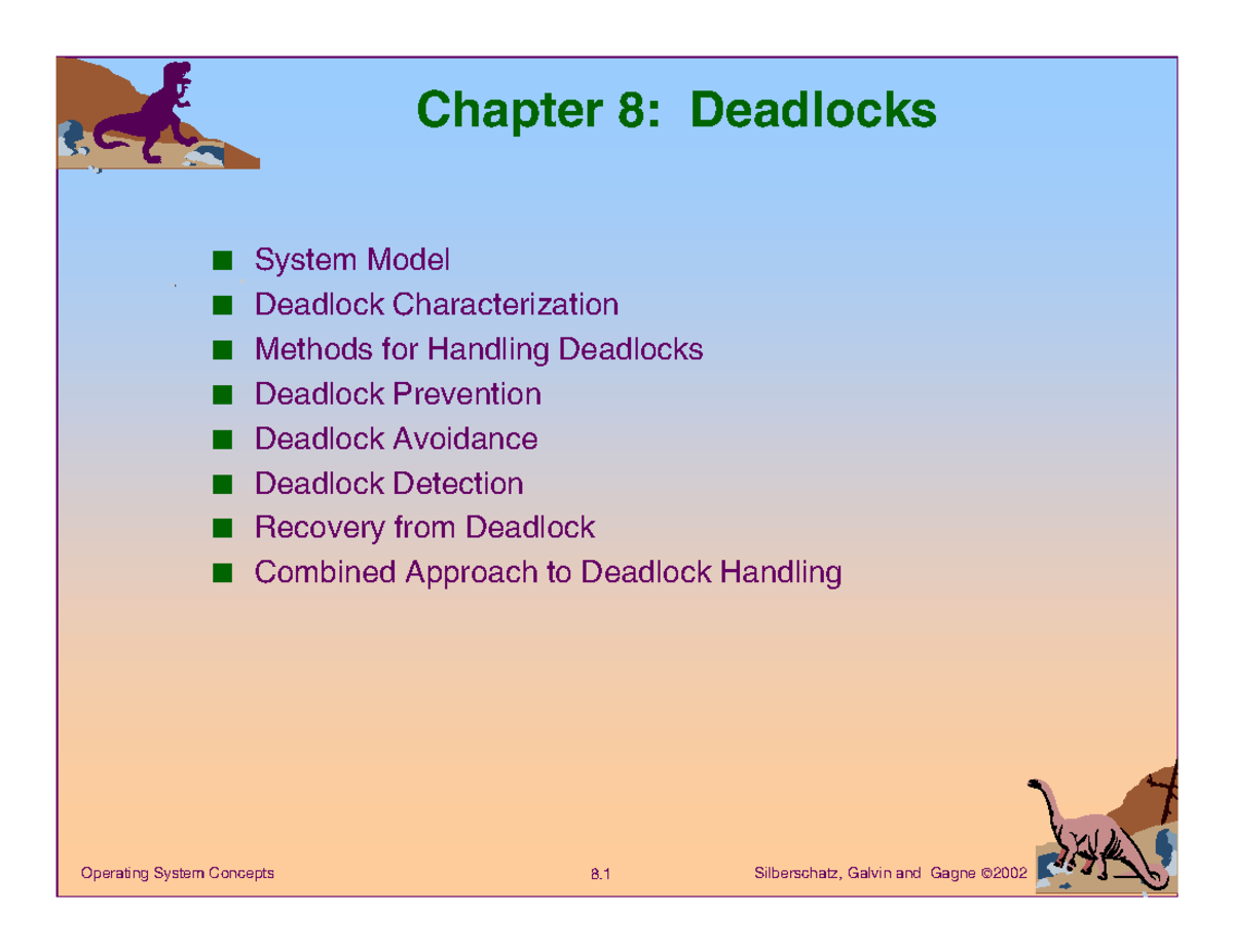 Module-4-OS - Module-4-OS - Chapter 8: Deadlocks System Model Deadlock ...