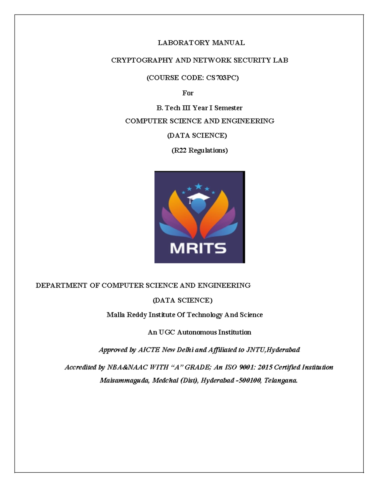CNS LAB Skill Development Course ETL Kafka - LABORATORY MANUAL ... CNS LAB Skill Development Course ETL Kafka - LABORATORY MANUAL ...