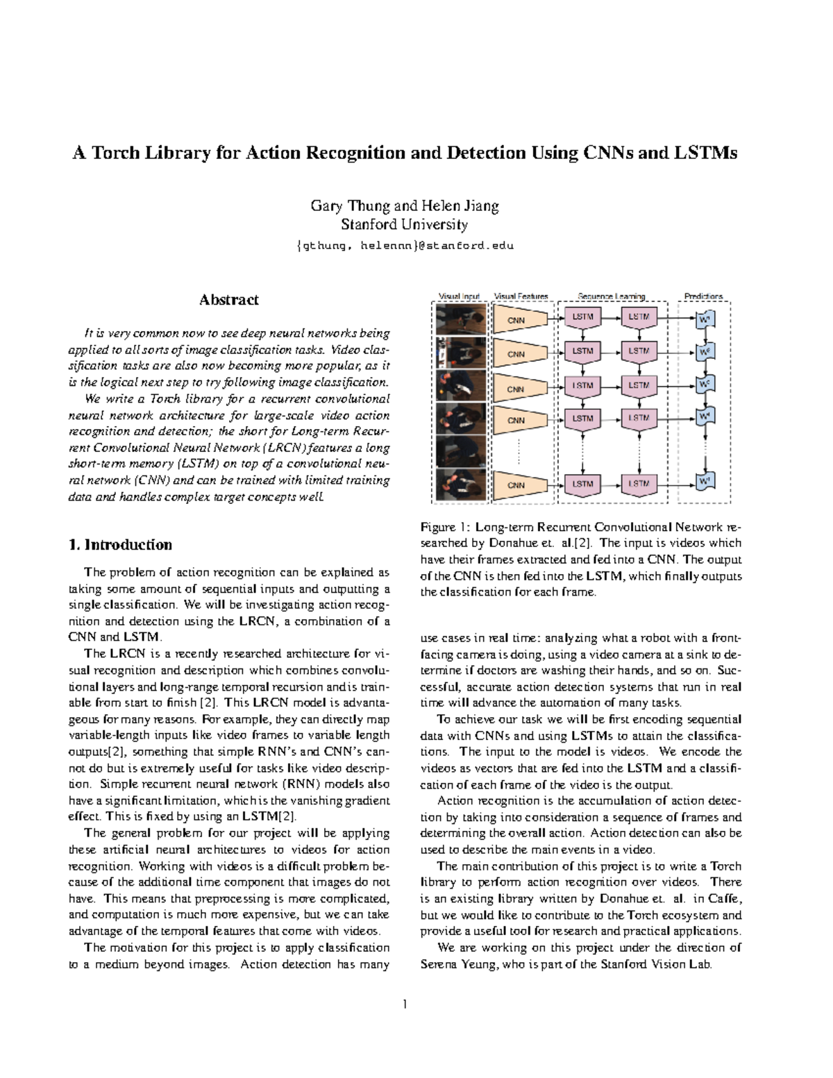 A torch library for action recognition and detection using cnns and ...