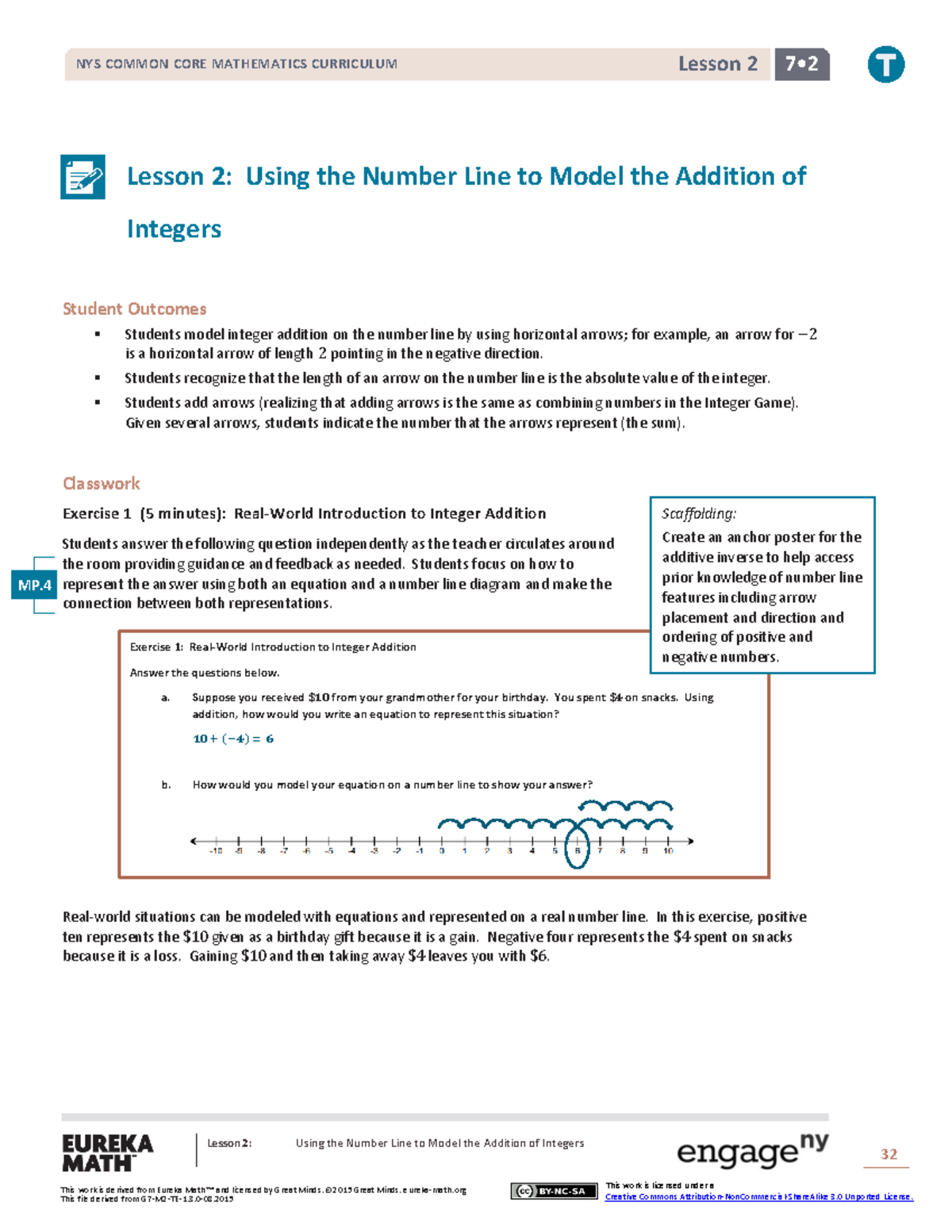 Math g7 m2 topic a lesson 2 teacher - Lesson 2: Using the Number Line ...