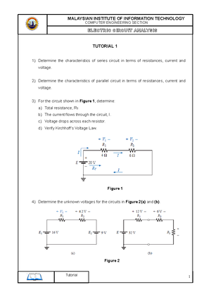 1 Series Circuit - Electric Circuit Analysis - Studocu
