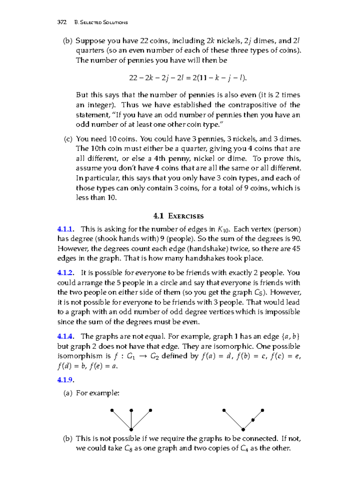 Discrete mathematics-130 - 372 B. Selected Solutions (b) Suppose you ...