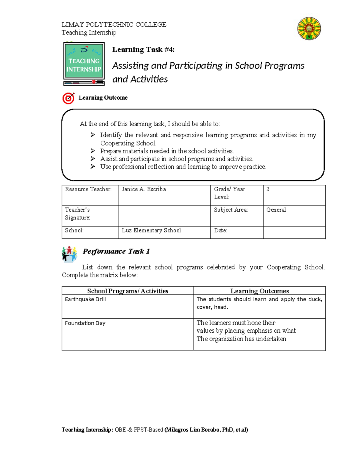 Learning-Task-4-Assisting-and-Participating-in-School-Programs-and ...