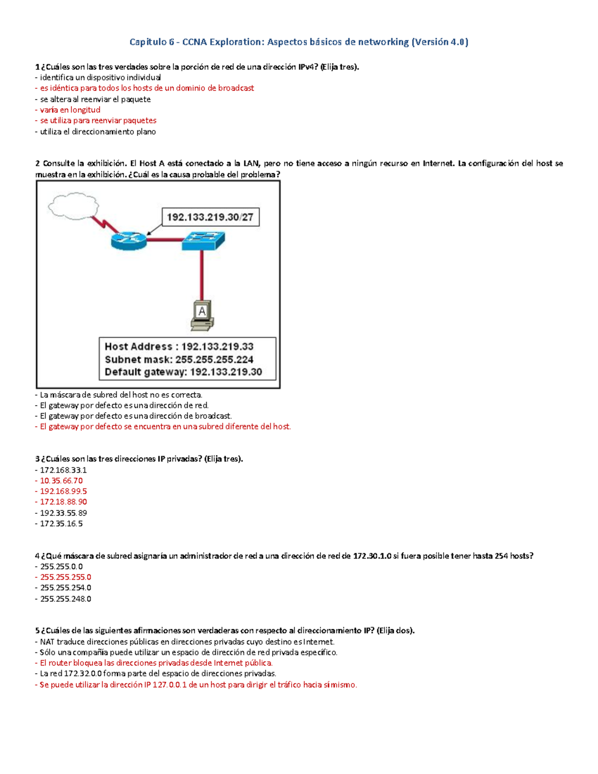 Ccna 1 capitulo 06 by mosh3 - Capitulo 6 - CCNA Exploration: Aspectos básicos de networking ...
