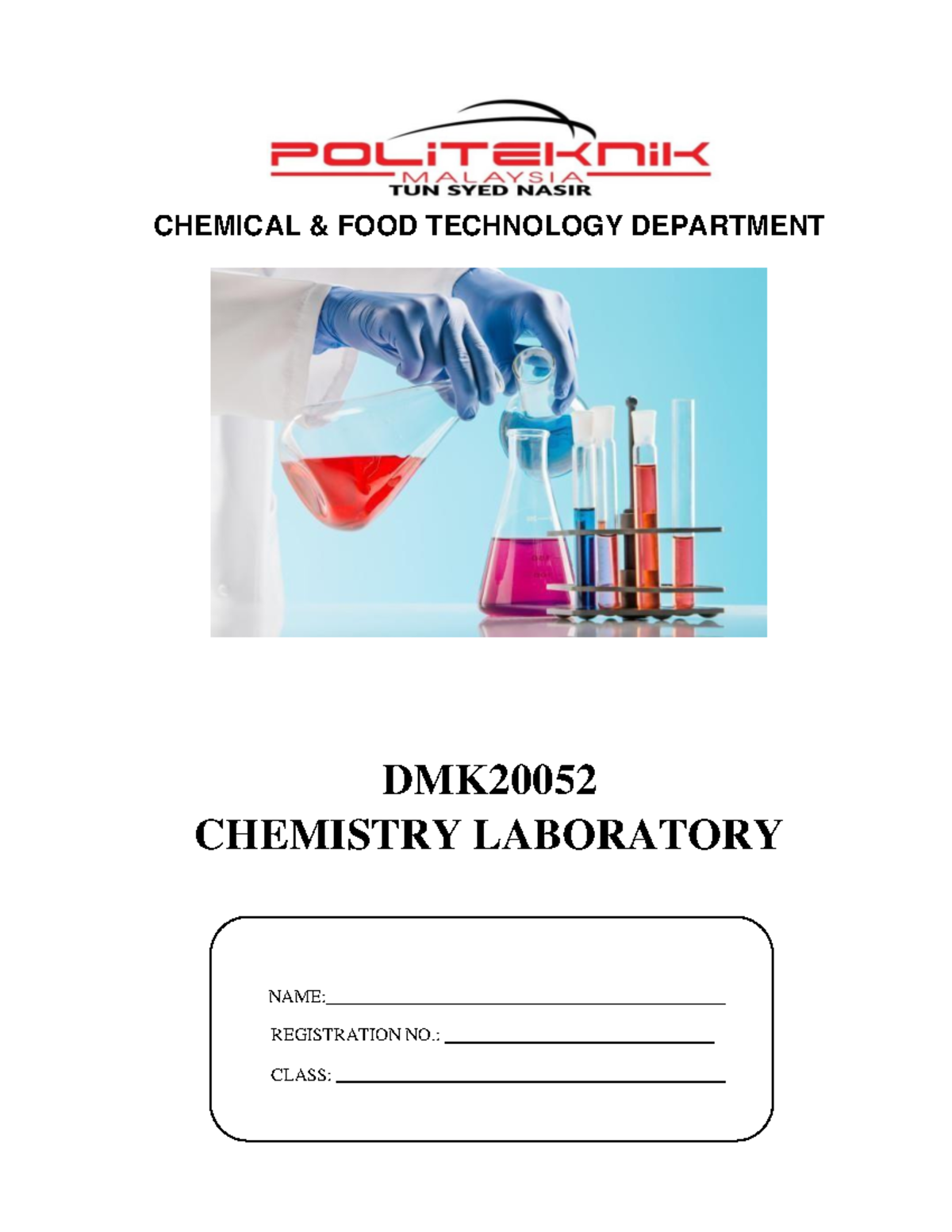 Practical Guide DMK2005 2 EDIT - CHEMICAL & FOOD TECHNOLOGY DEPARTMENT ...