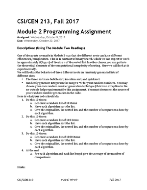 CSI 213 Fall 2017 Midterm Key 2017 10 18 - CSI/CEN 213 Data Structures ...