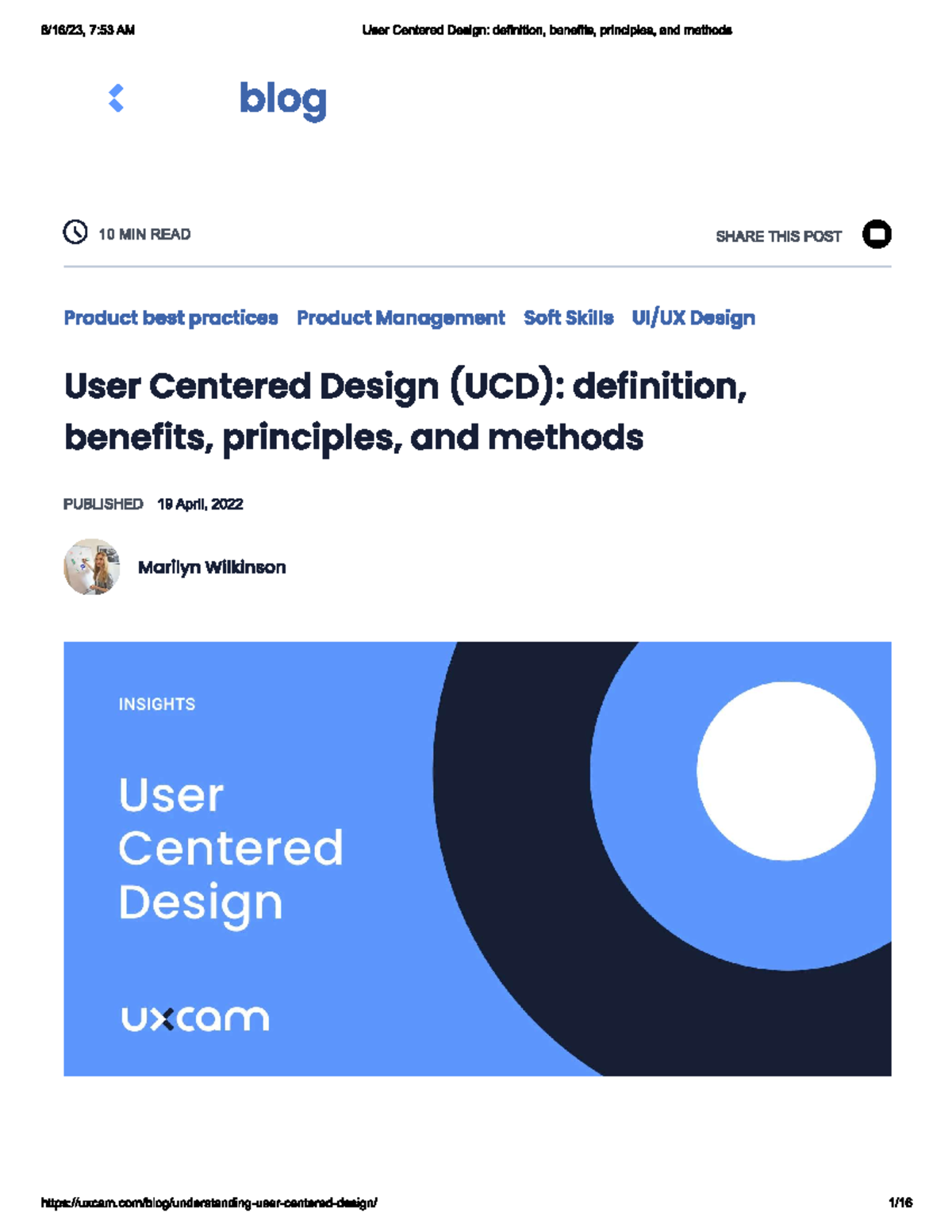 R2 c User centric design - 7:53 AM User Centered Design: definition ...