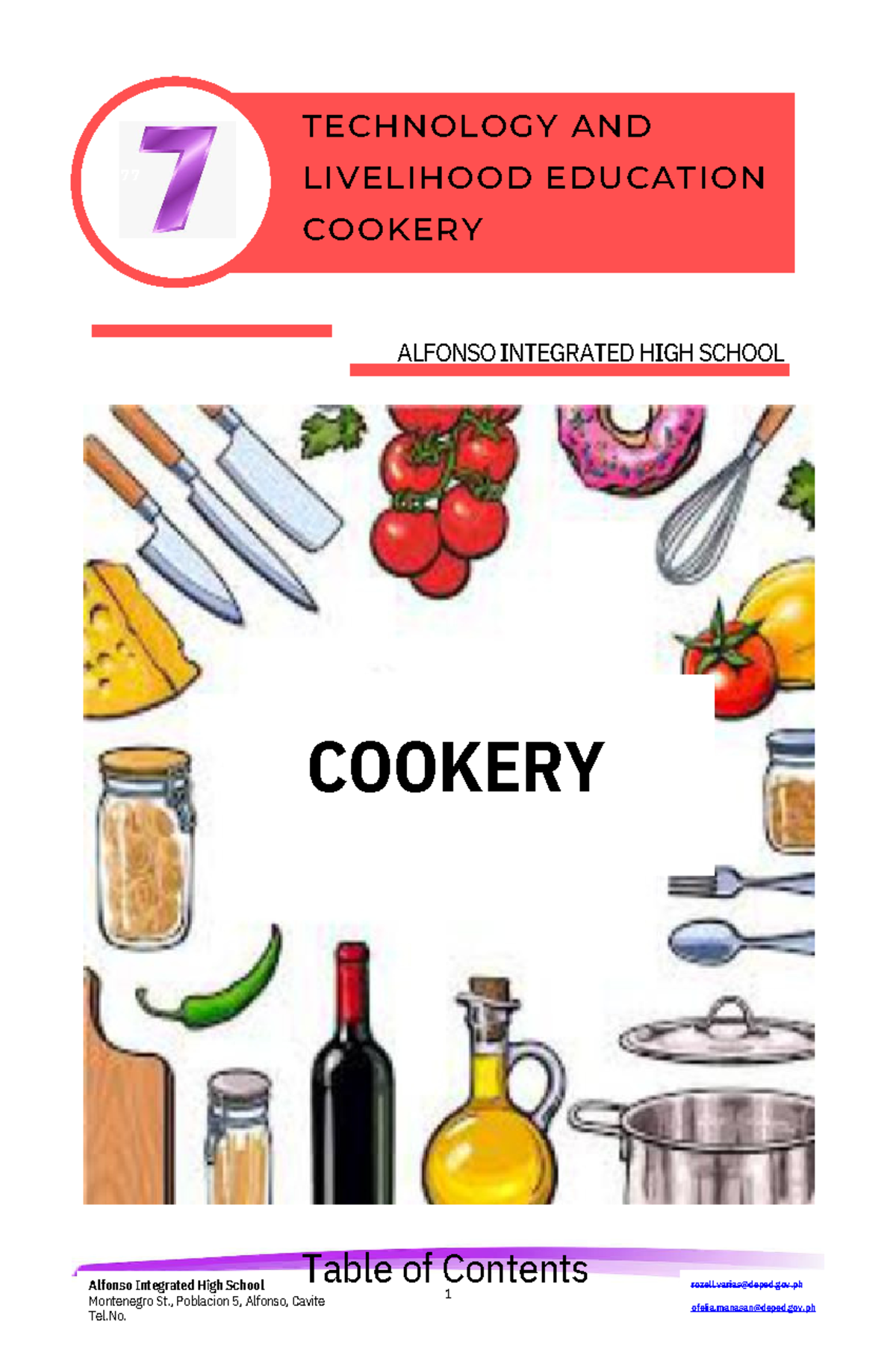 Pdf 20220823 102811 0000 - TECHNOLOGY AND LIVELIHOOD EDUCATION COOKERY ...