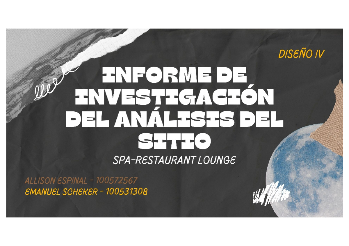 Analisis de Sitio - Allison y Emanuel -Diseno 4 - Diseño Arquitectónico ...