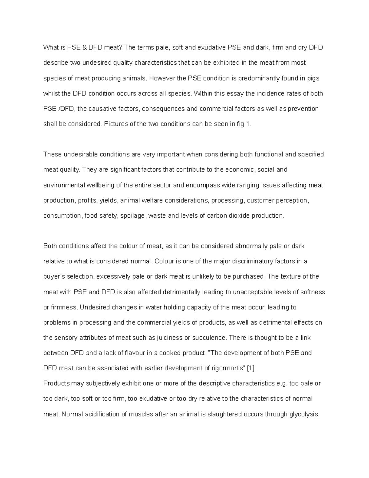 Causes of PSE and DFD Meats and Treatments - What is PSE & DFD meat ...