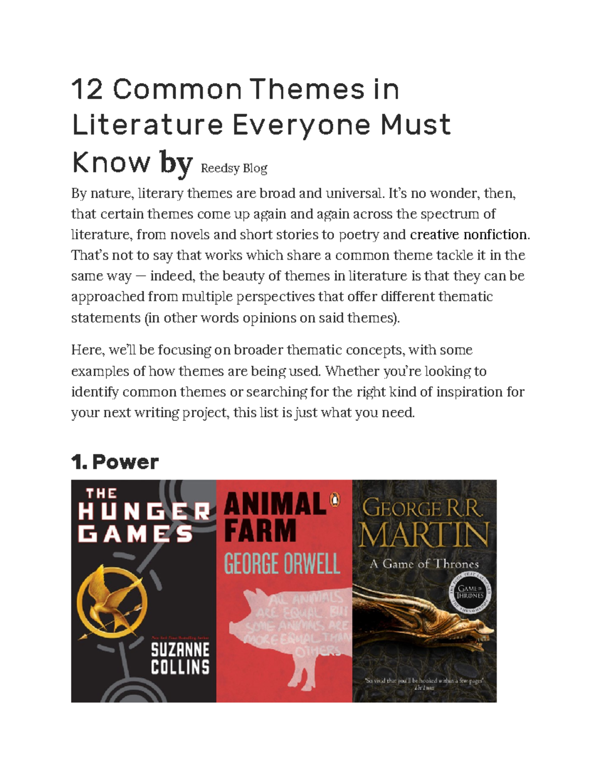 Literary Themes - 12 Common Themes in Literature Everyone Must Know by ...