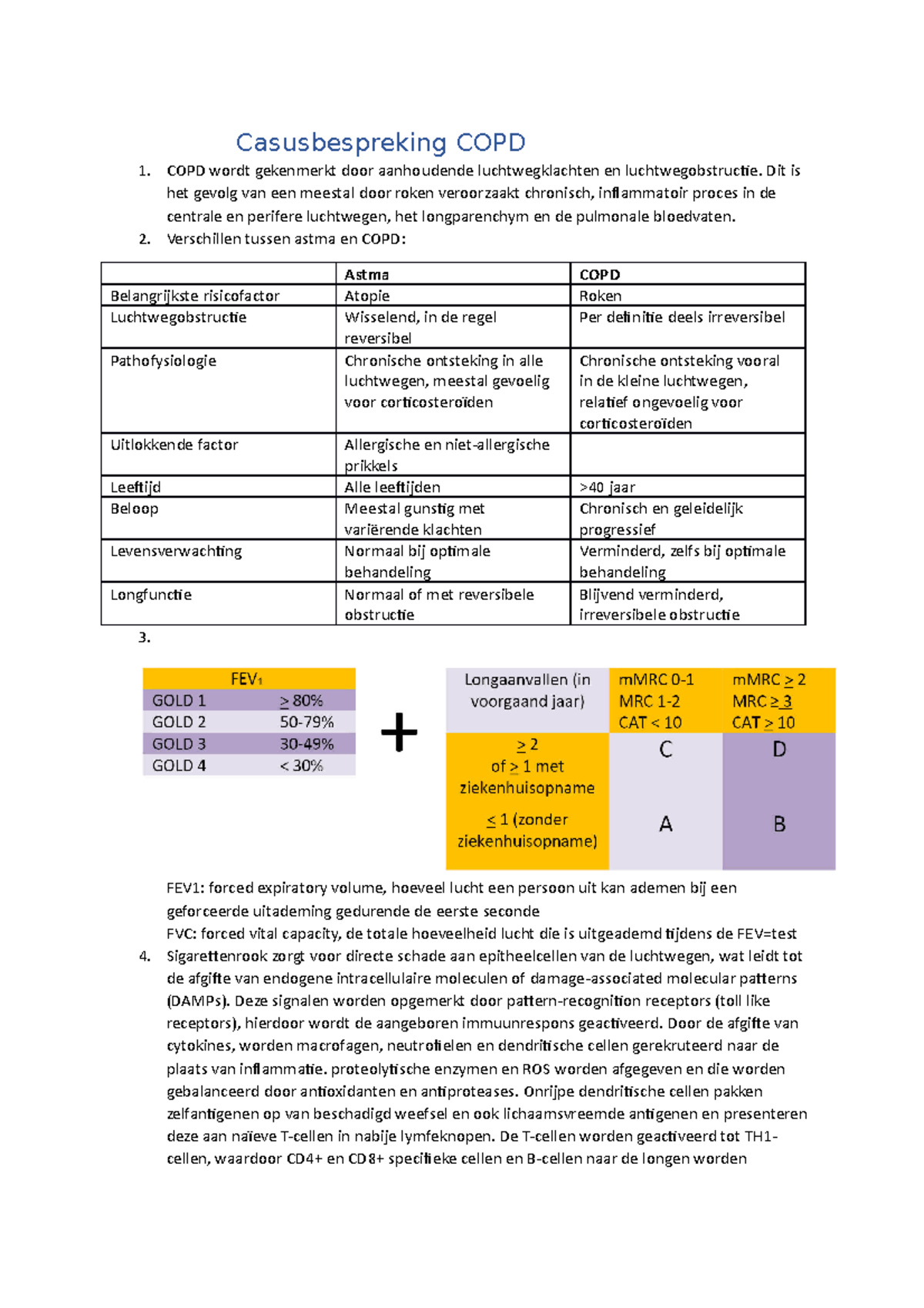 Casusbespreking COPD - uitwerking casus copd - Casusbespreking COPD ...
