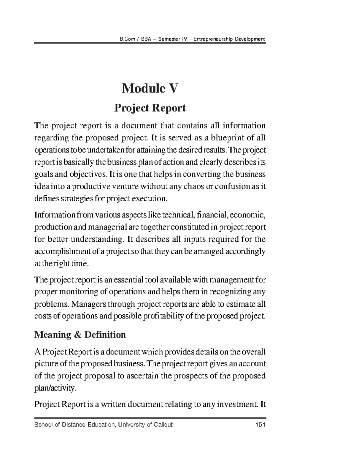 Module 5 edp - Module V Project Report The project report is a document that contains all - Studocu