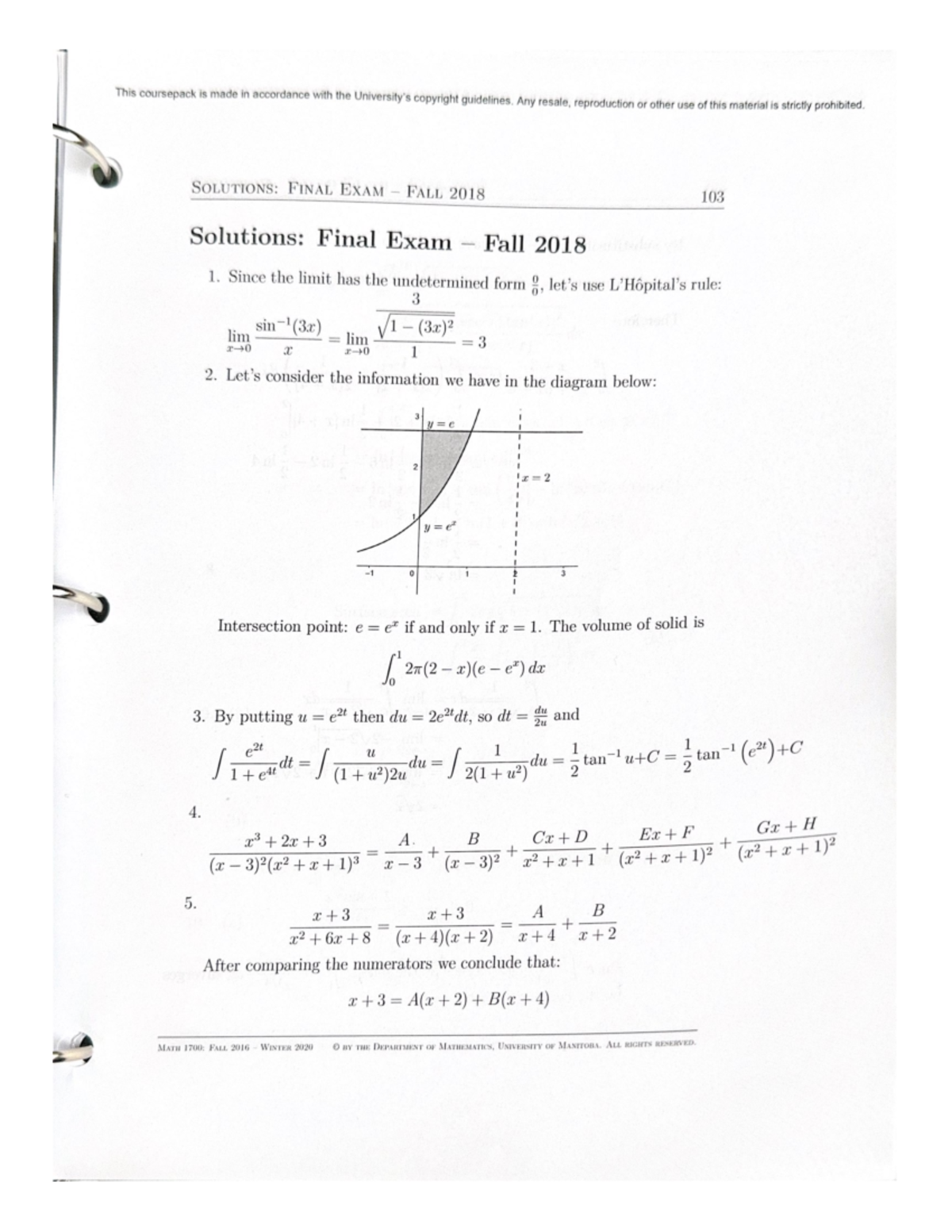 Fall 18 Old Exam - MATH 1700 - Studocu